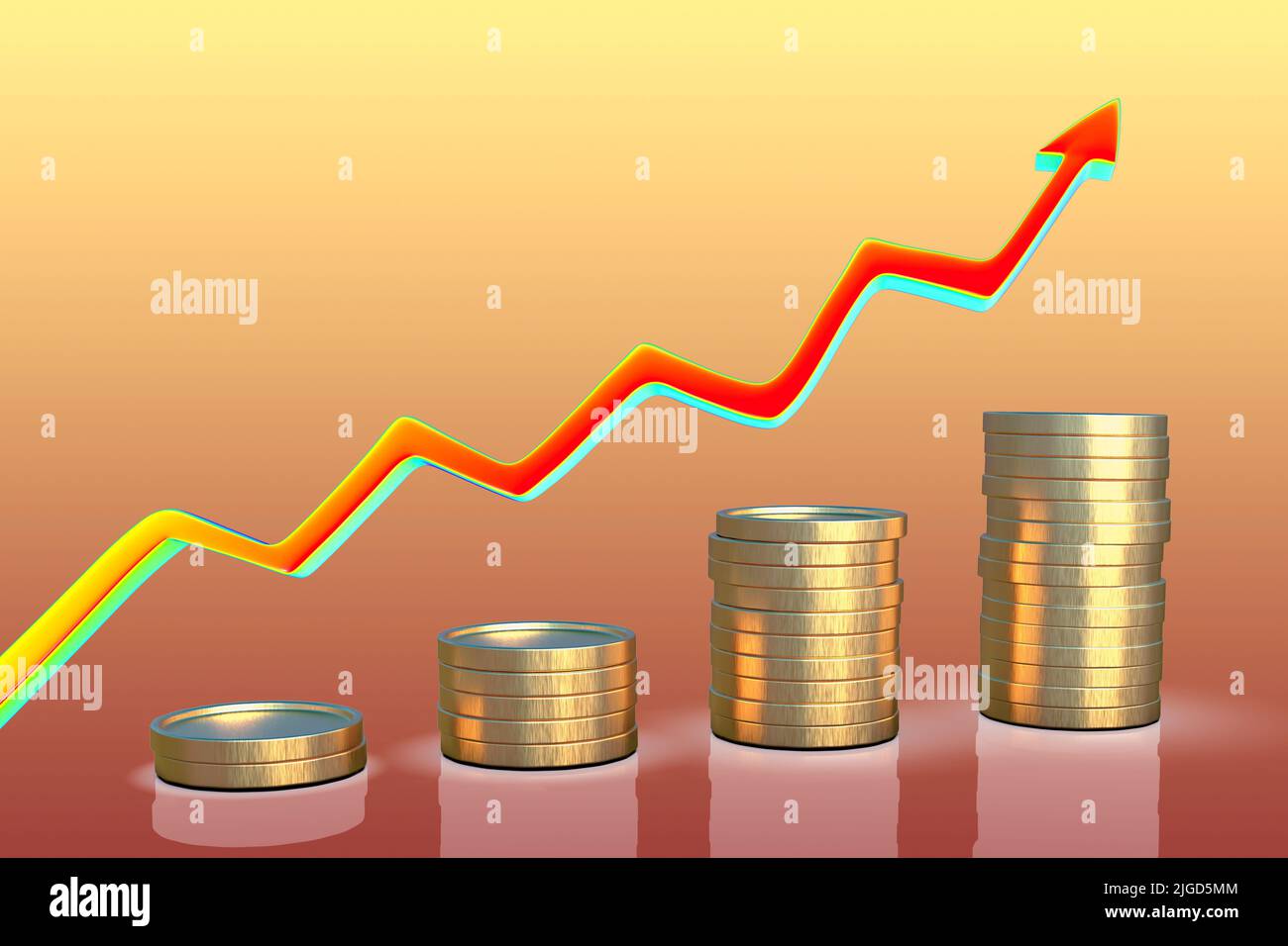 Upward trend, illustration Stock Photo - Alamy