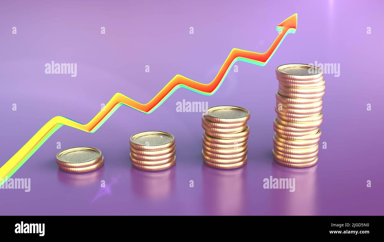 Upward trend, illustration Stock Photo - Alamy