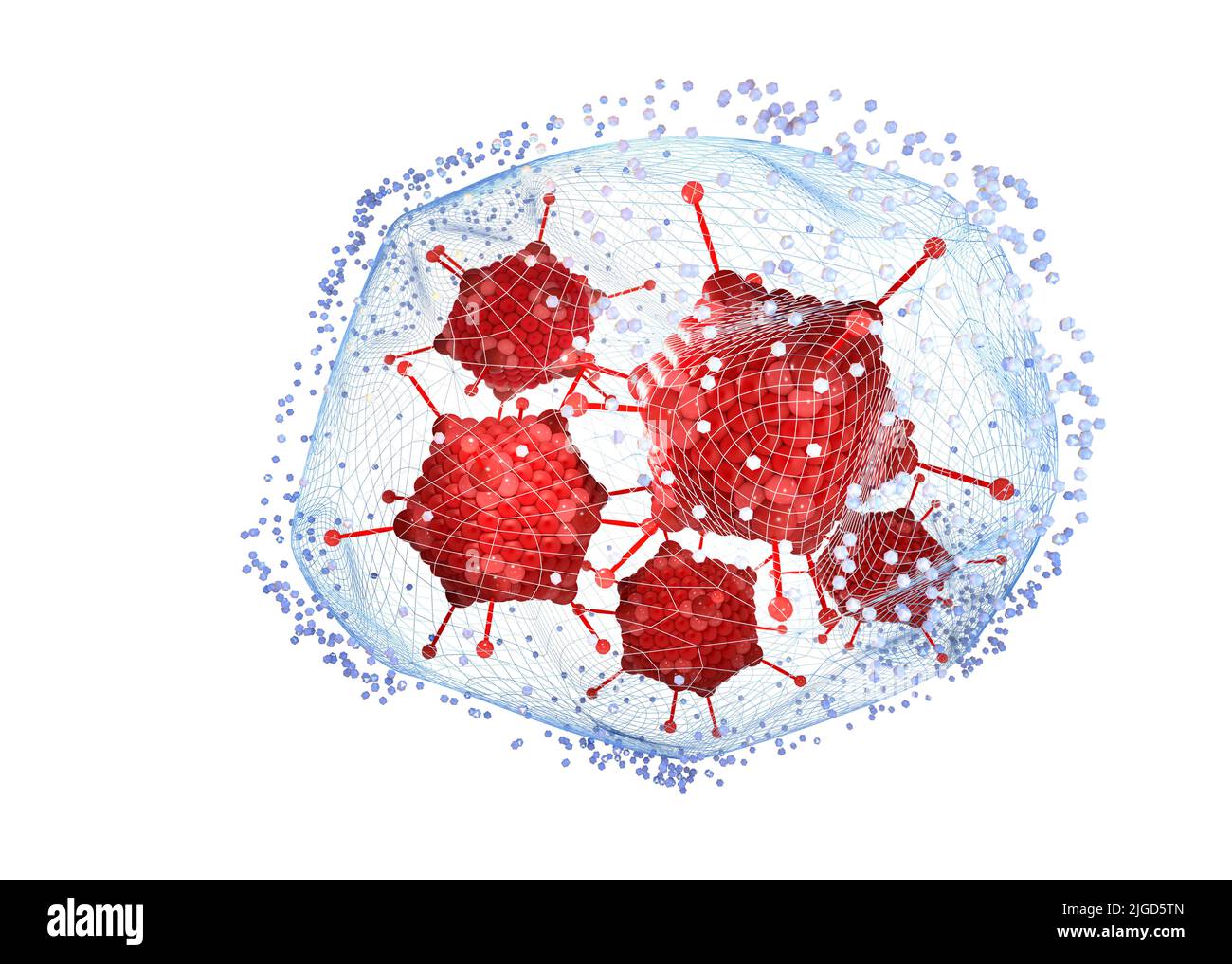 Adenovirus illustration Cut Out Stock Images & Pictures - Alamy