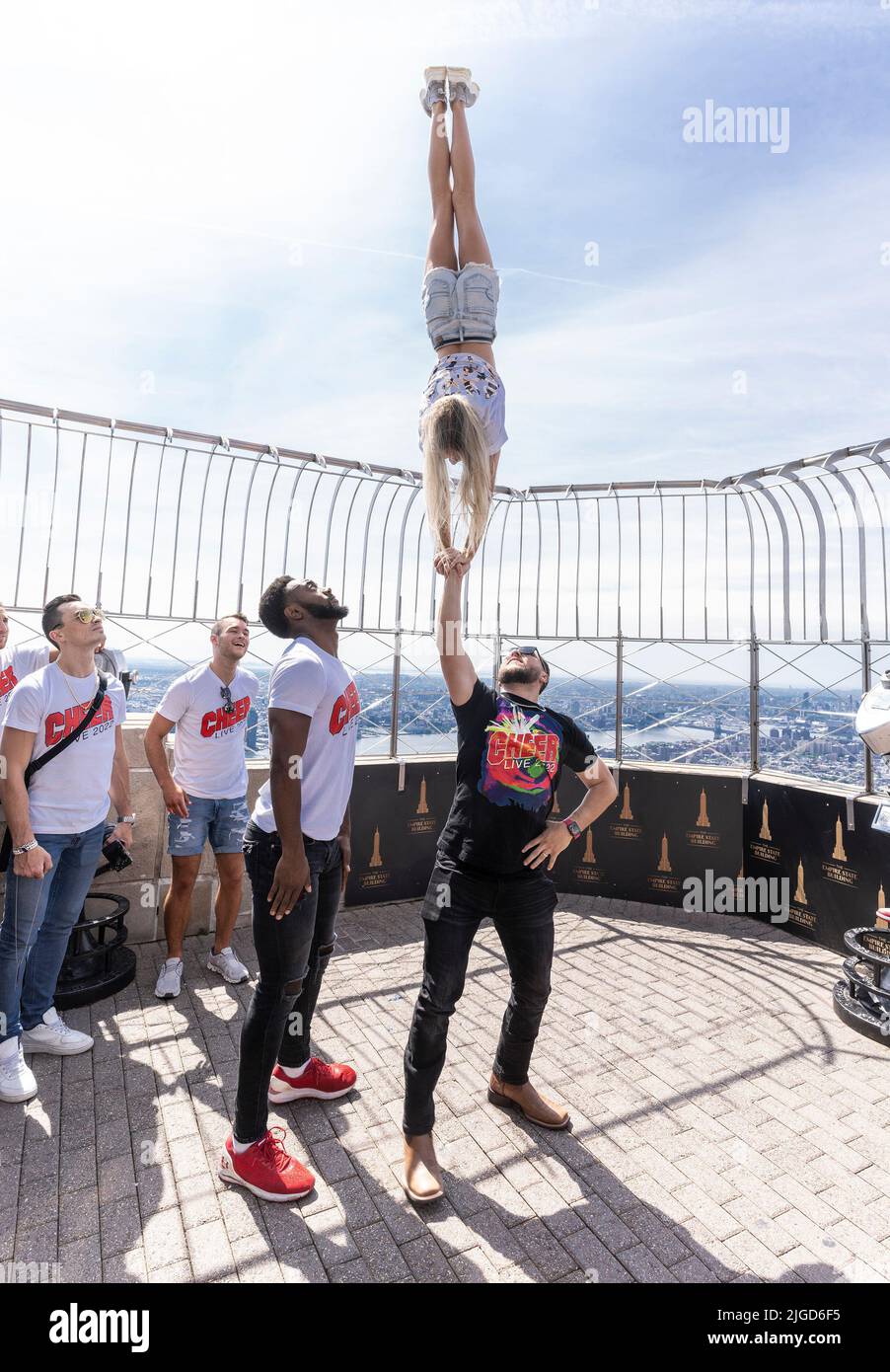 Gillian Rupert (on top) of the cast of Netflix Documentary Cheer ...