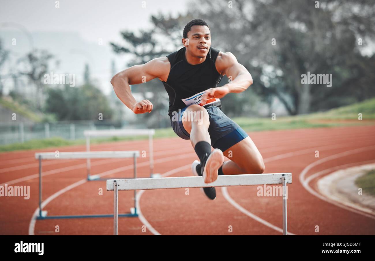 Hurdles athlete hi-res stock photography and images - Alamy