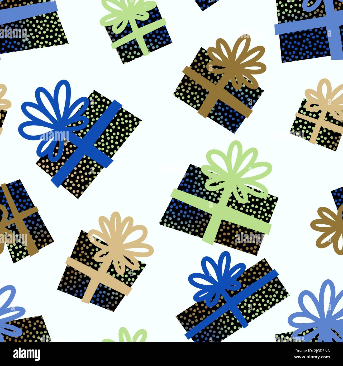 Christmas seamless present pattern for new year gifts and birthday ...