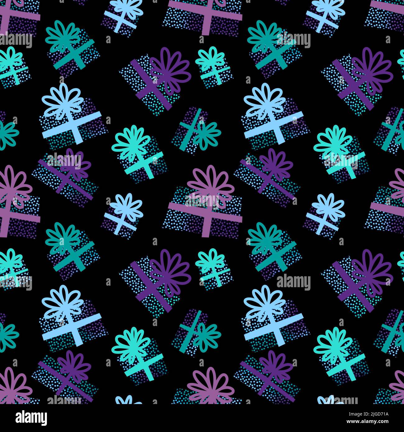 Christmas seamless present pattern for new year gifts and birthday ...