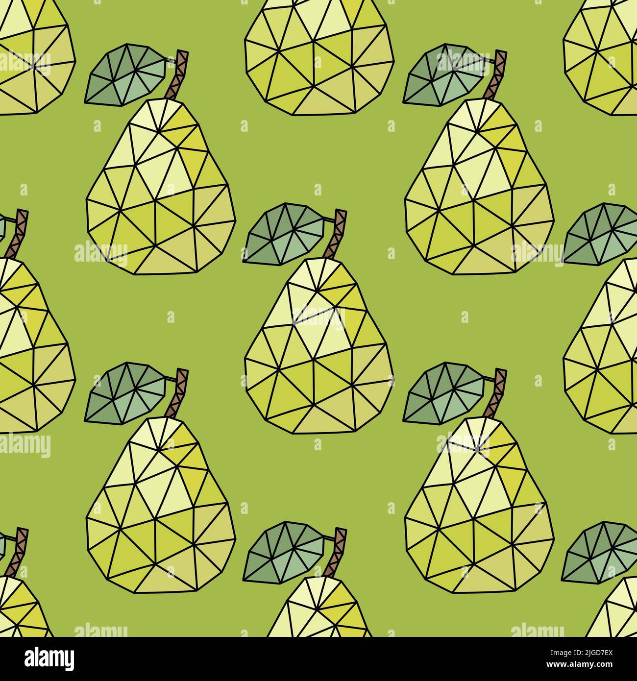 Autumn fruit seamless pears geometric pattern for wrapping paper and ...