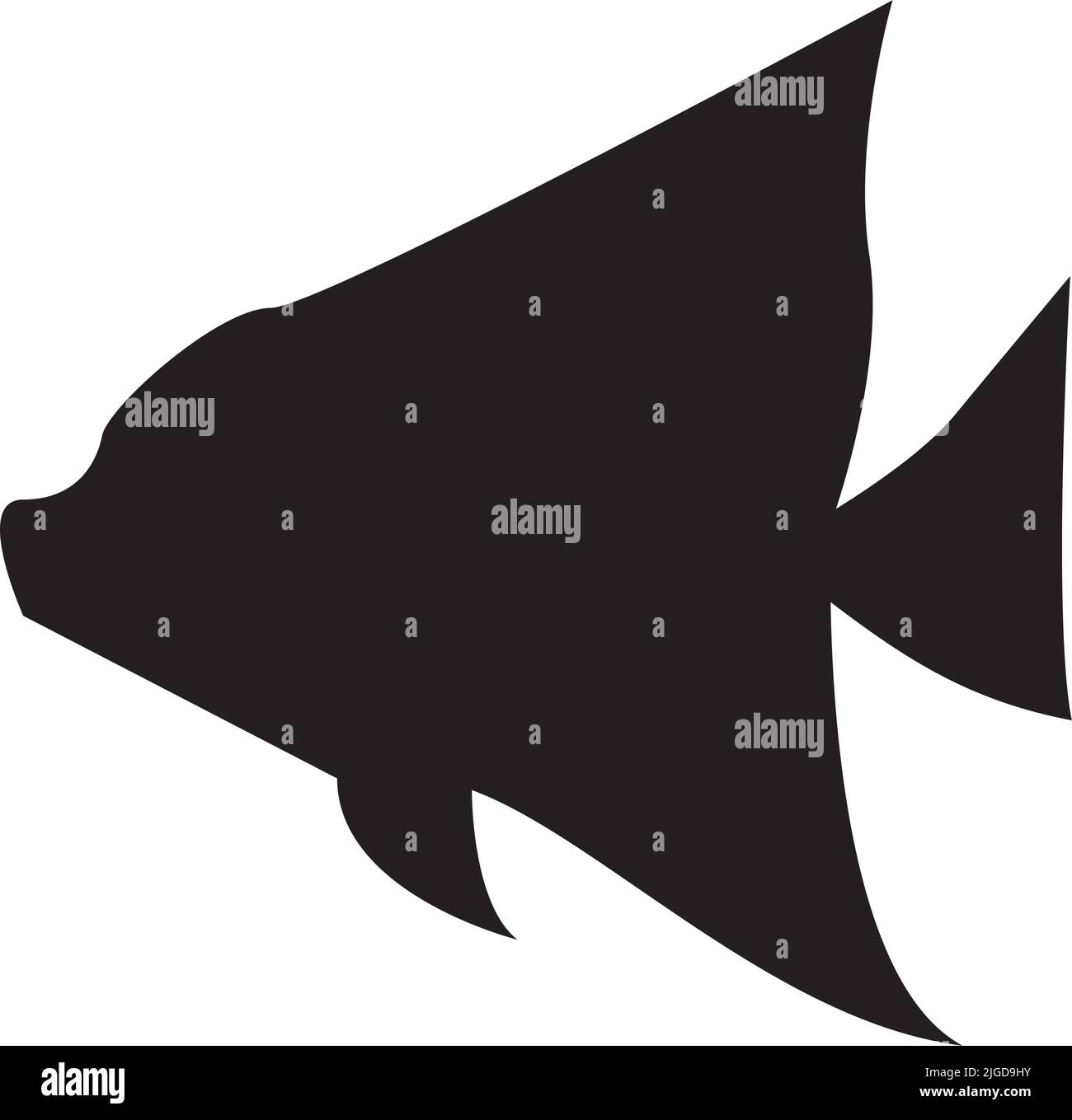 sealife fish silhouette Stock Vector Image & Art - Alamy
