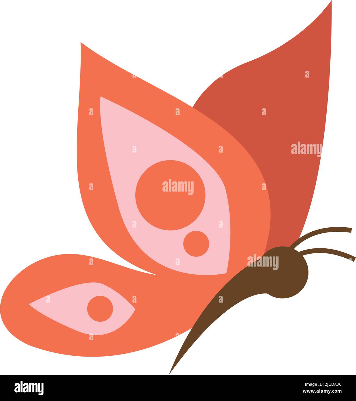 red butterfly insect Stock Vector Image & Art - Alamy