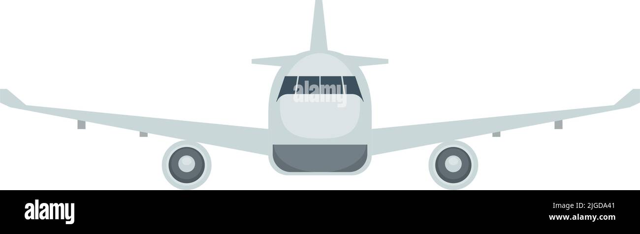 airplane flying front view Stock Vector Image & Art - Alamy
