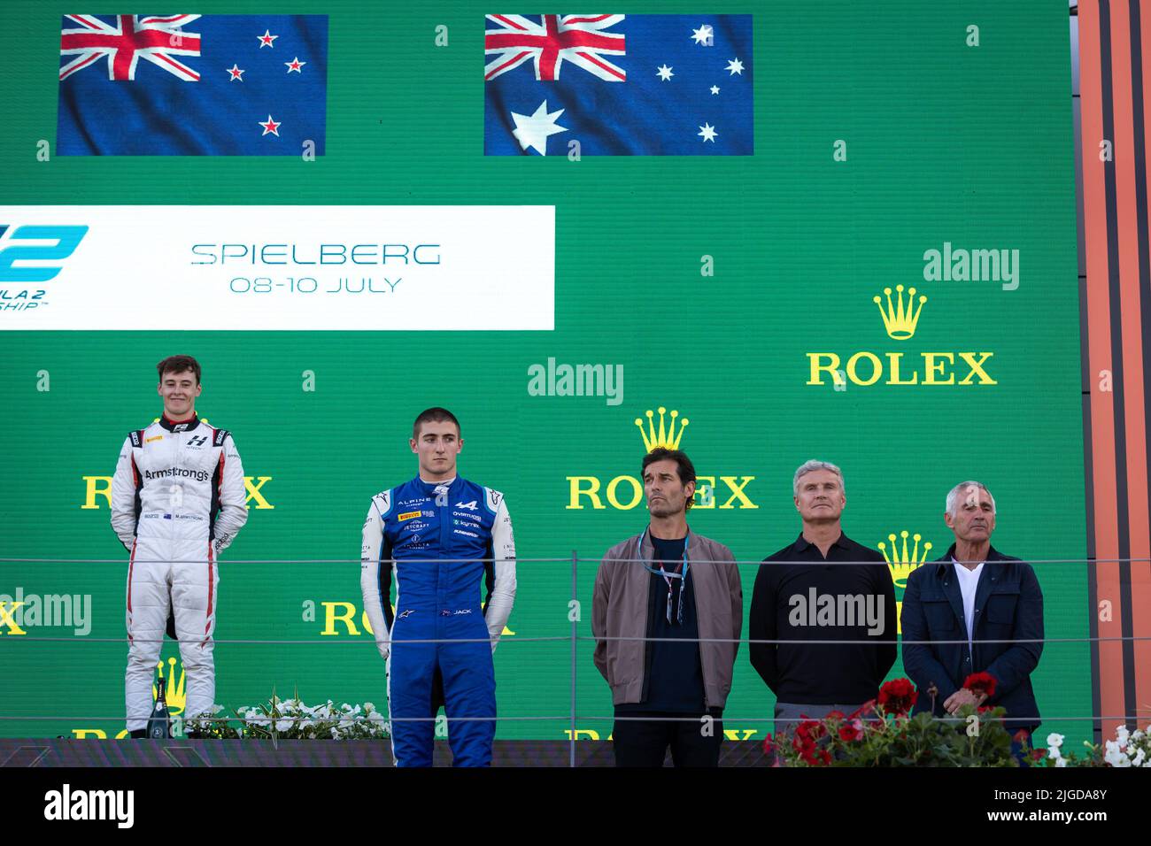 ARMSTRONG Marcus (nzl), Hitech Grand Prix, Dallara F2, portrait, podium ...