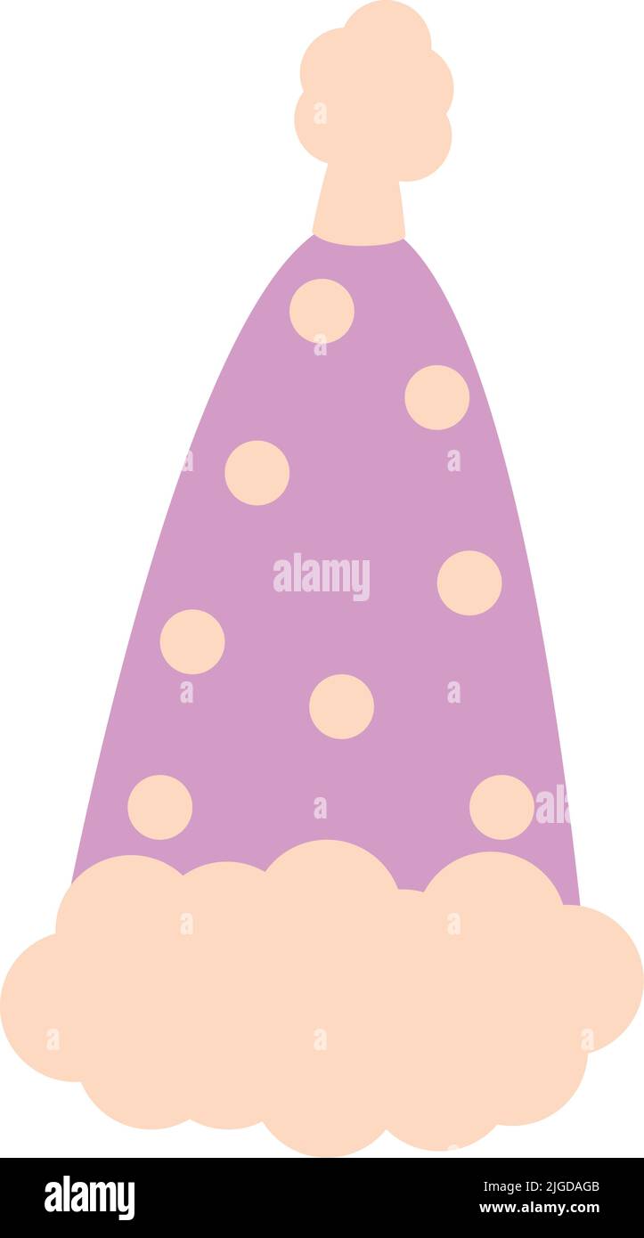 birthday hat lilac Stock Vector Image & Art - Alamy