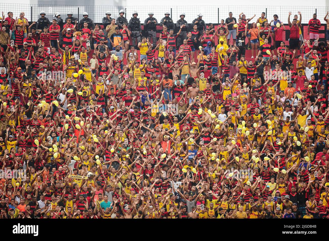 Recife, Brazil. 09th July, 2022. Sport fans during the game between ...