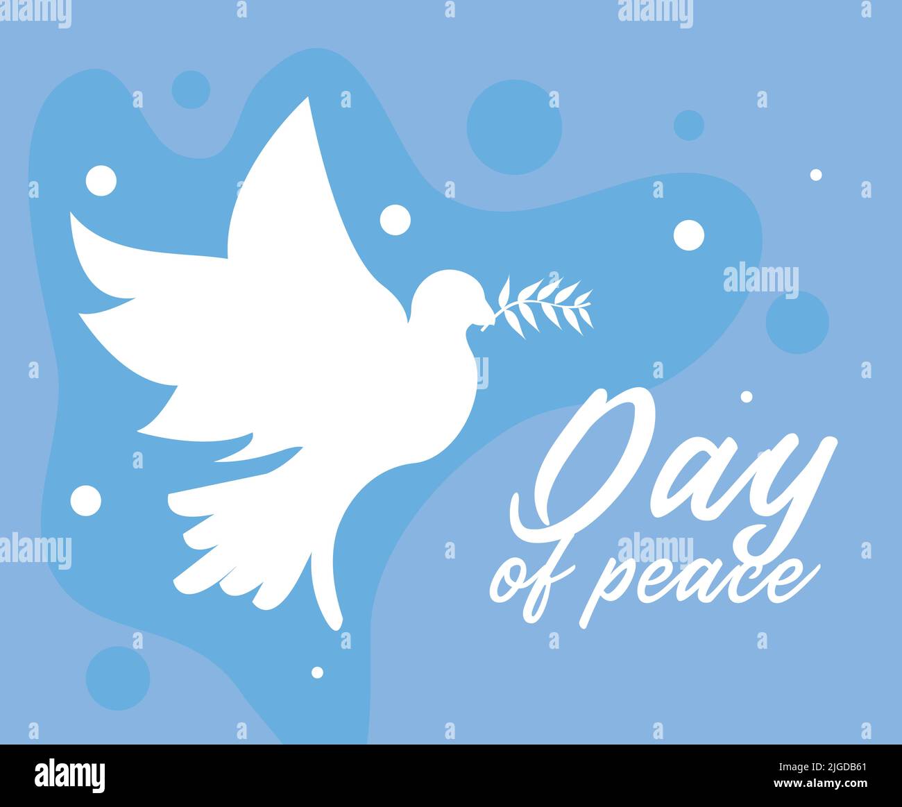 day of peace lettering postcard Stock Vector Image & Art - Alamy