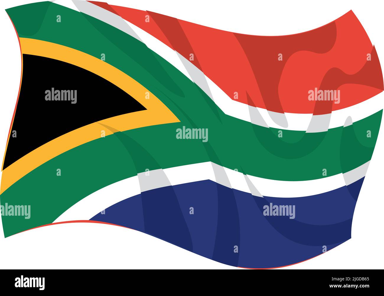 south africa flag waving Stock Vector Image & Art - Alamy