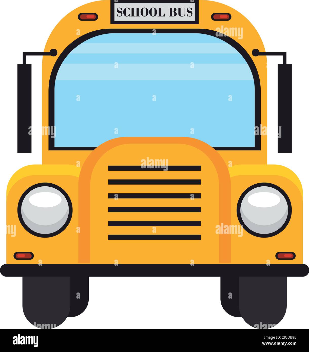 school bus front Stock Vector Image & Art - Alamy