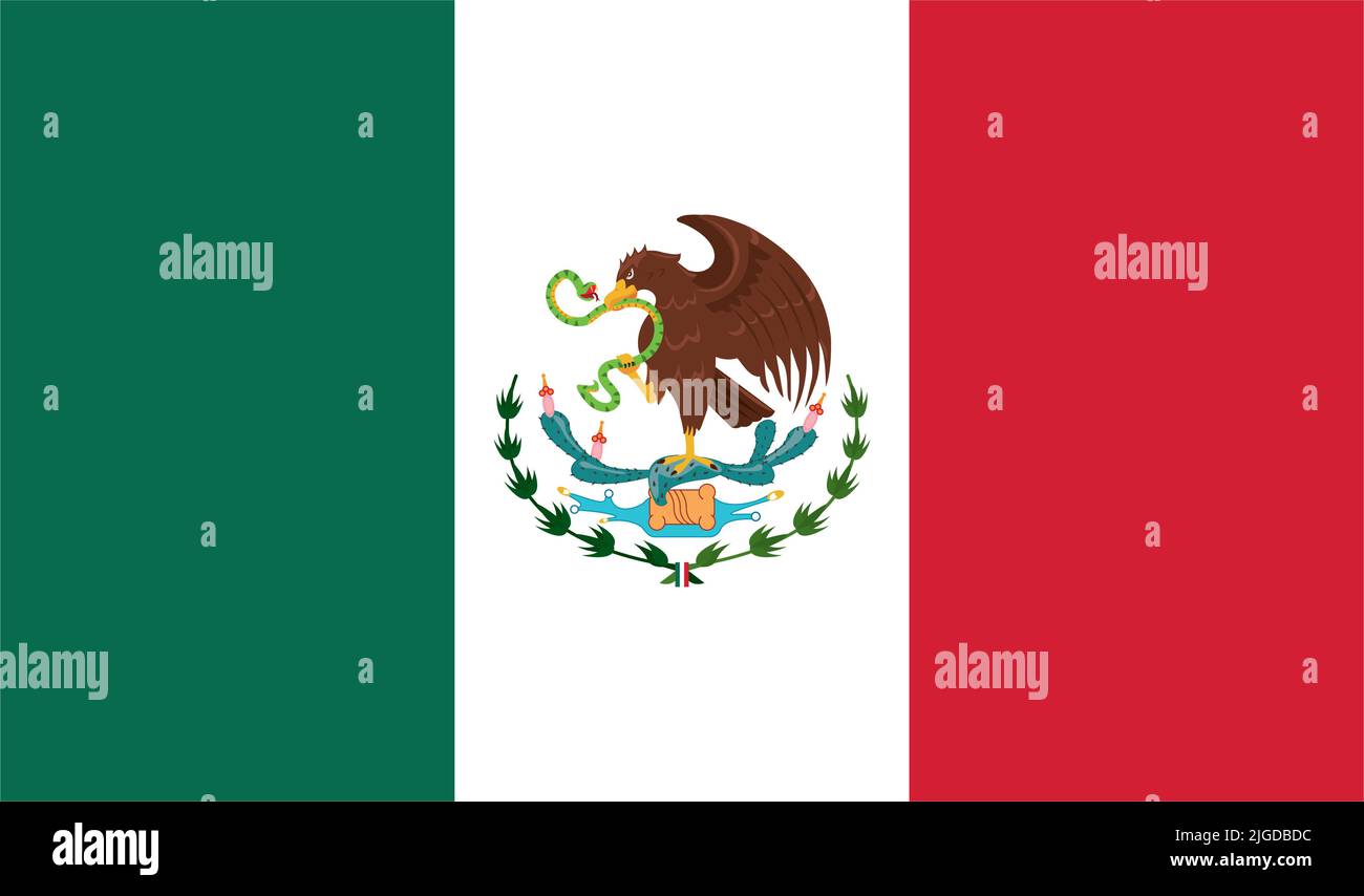 mexican flag emblem Stock Vector Image & Art - Alamy