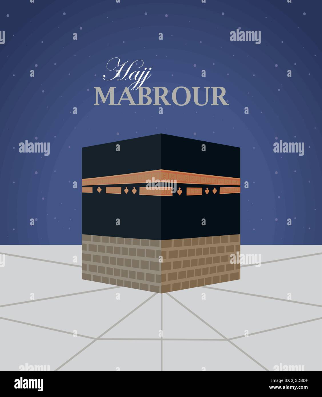 hajj mabrour lettering card Stock Vector Image & Art - Alamy
