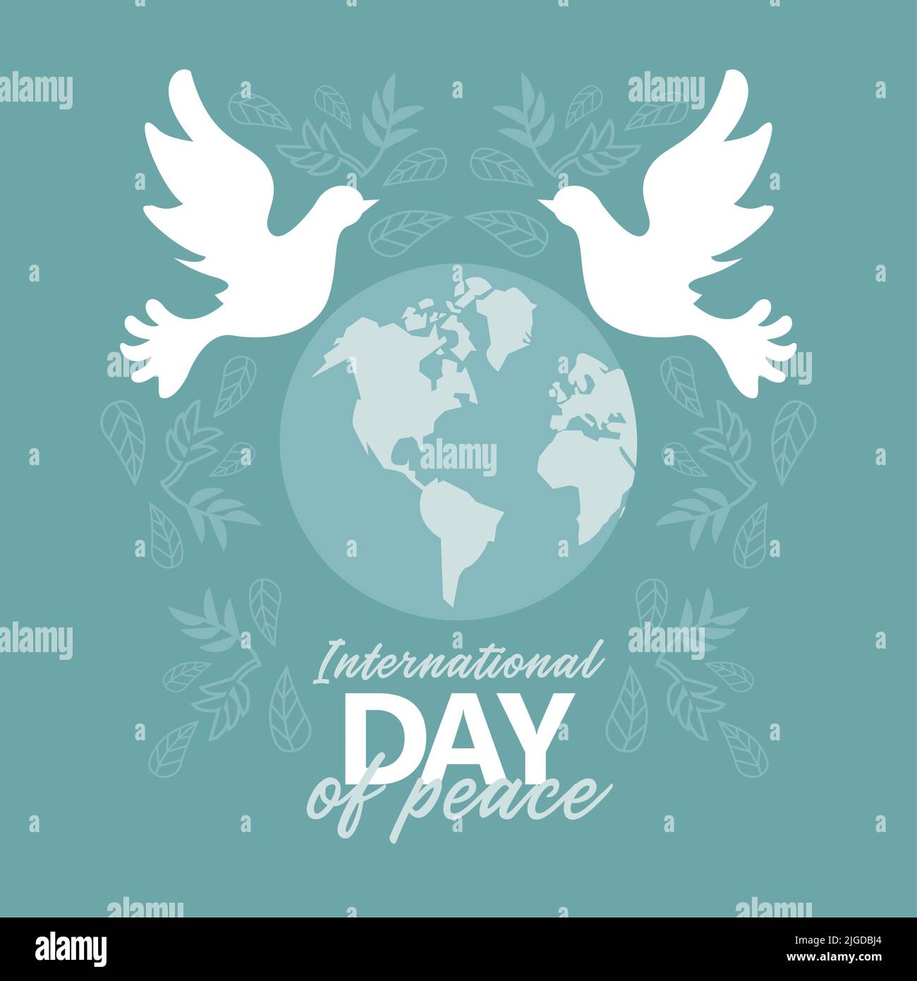 day of peace lettering poster Stock Vector Image & Art - Alamy