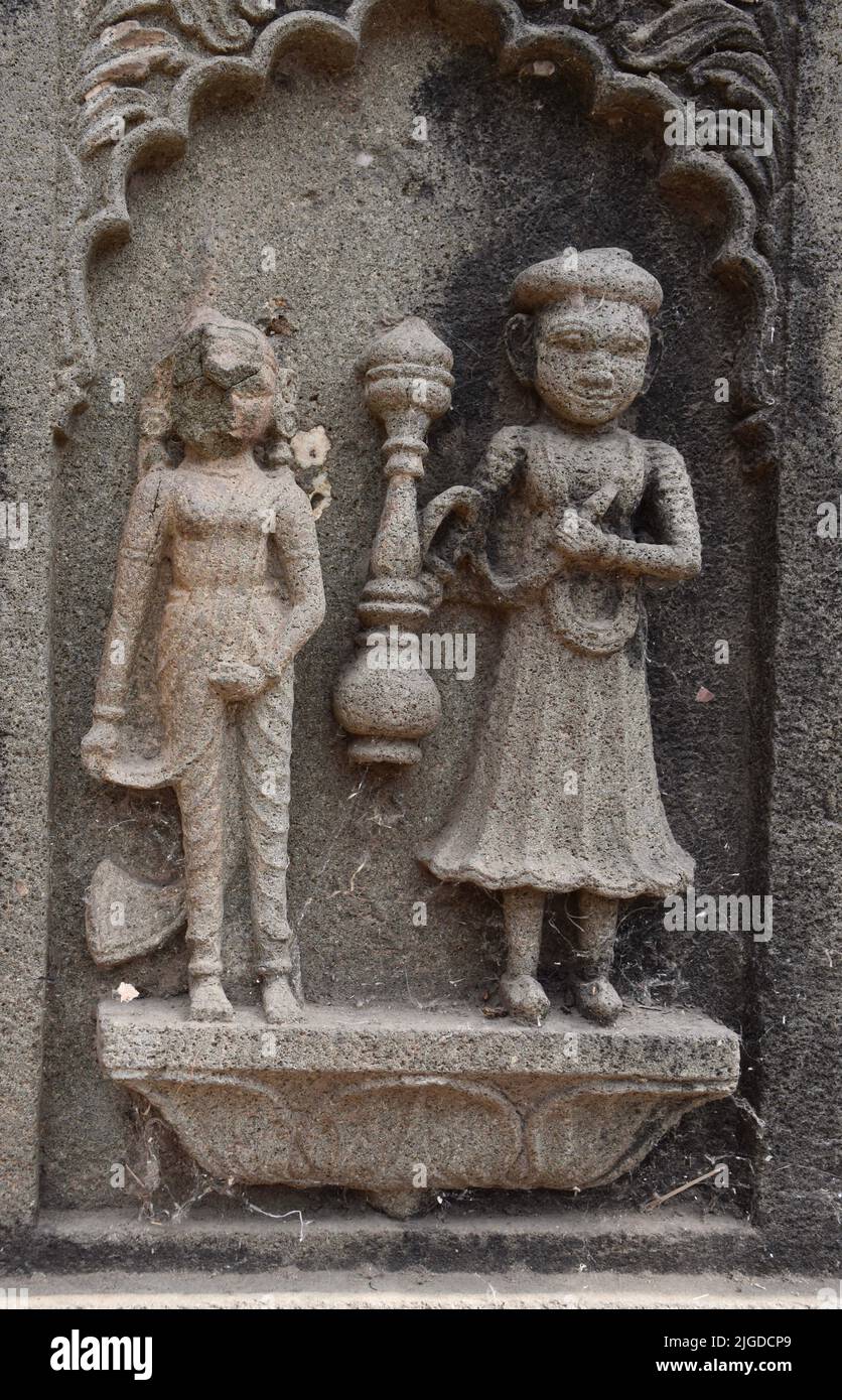 Ancient small Carved Structure on the walls of Ahilyabai Fort ...