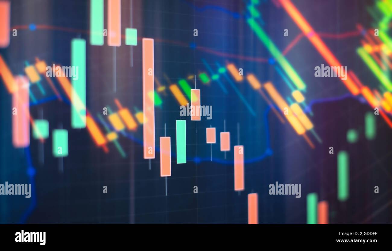 Stock or business market analysis concept. Business financial or stock ...