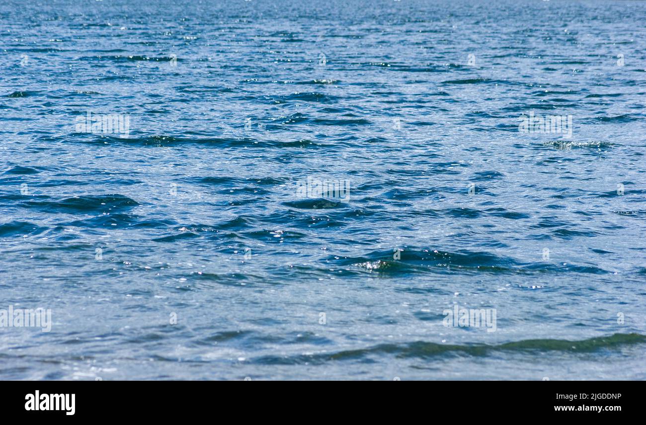 The rippled waters of Wolfe Lake. Fundy National Park, New Brunswick ...