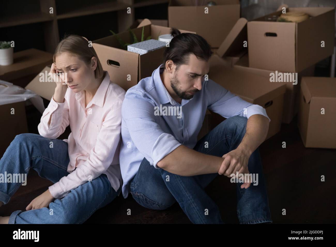 Unhappy homeowner hi-res stock photography and images - Alamy