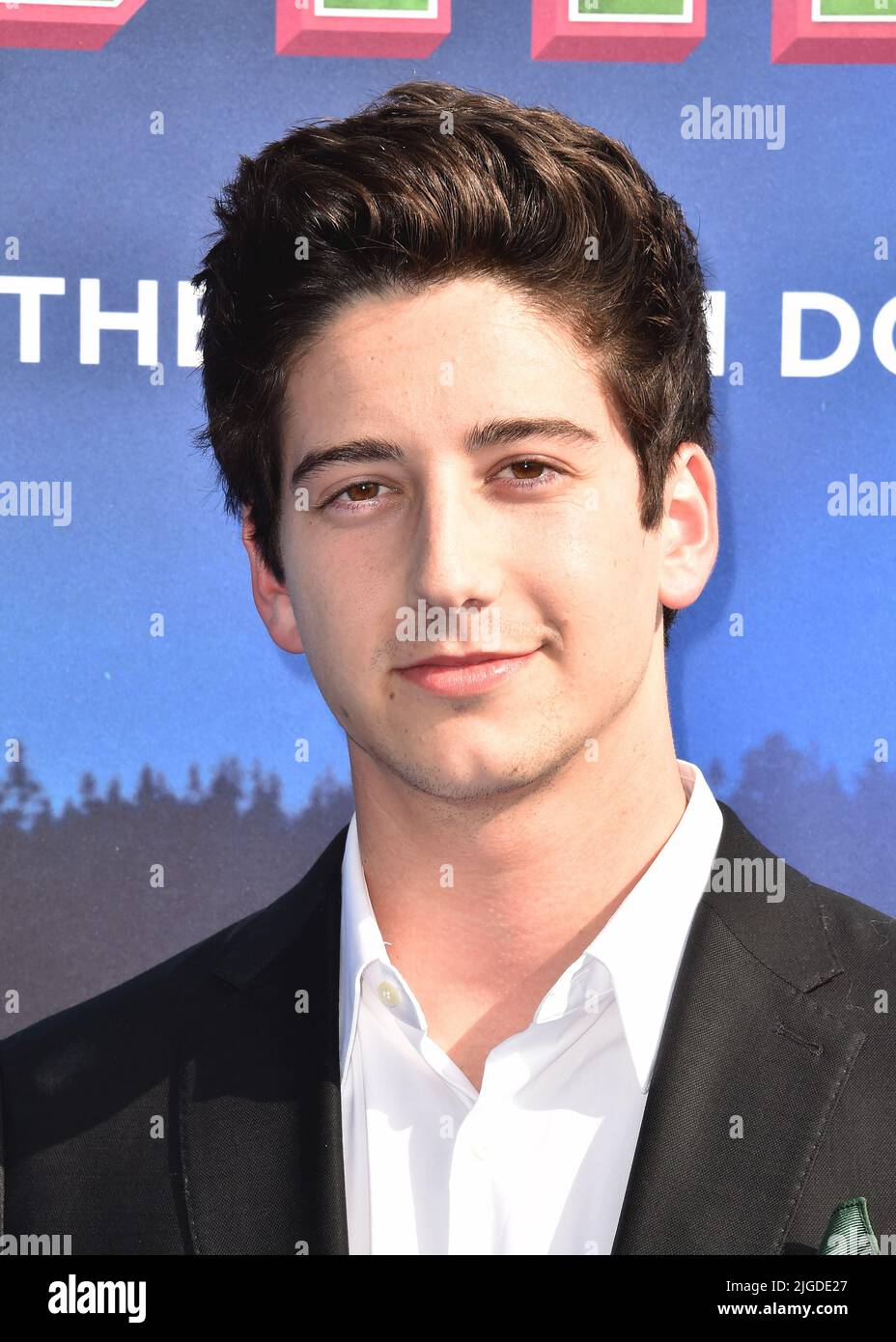 Milo Manheim walking on the red carpet at the Disney+ "Zombies 3" Los ...