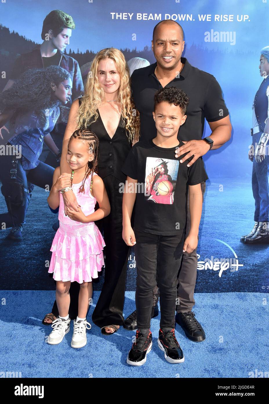 Donald Faison walking on the red carpet at the Disney+ "Zombies 3" Los ...