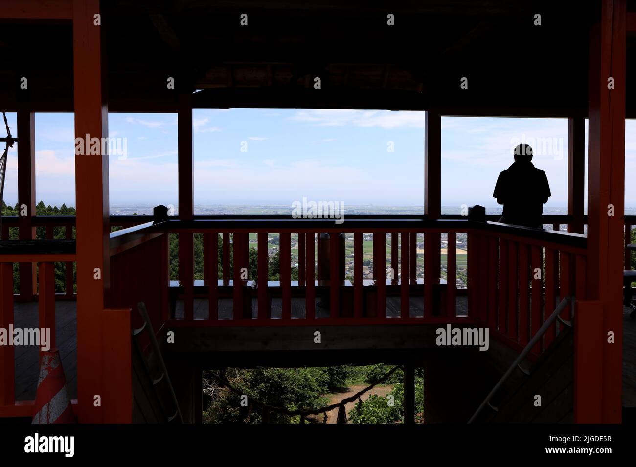 Sendai Japan, Miyagi Prefecture, July 2022.The view from Kumano Nachi ...