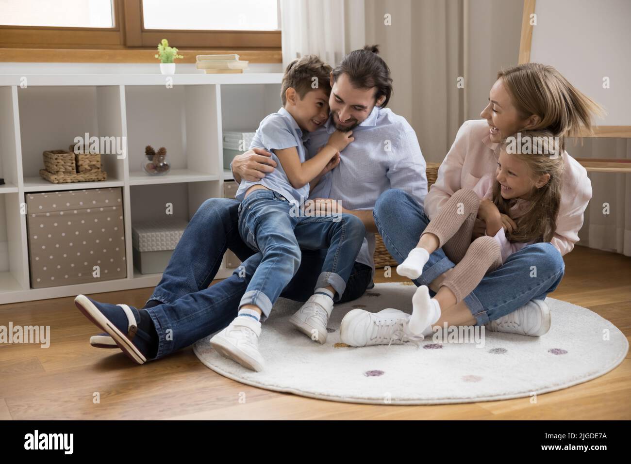 Woman tickling man hi-res stock photography and images - Alamy