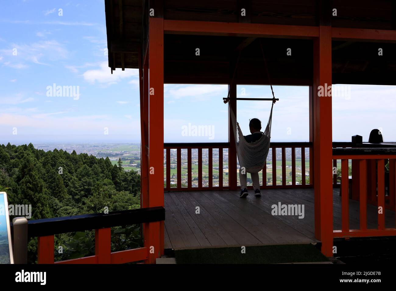 Sendai Japan, Miyagi Prefecture, July 2022.The view from Kumano Nachi ...