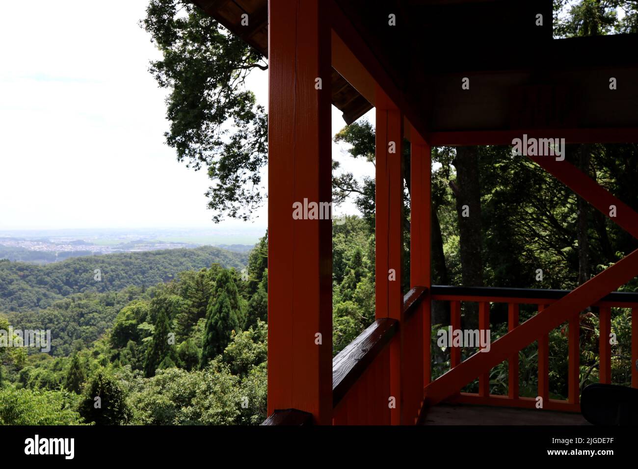 Sendai Japan, Miyagi Prefecture, July 2022.The view from Kumano Nachi ...