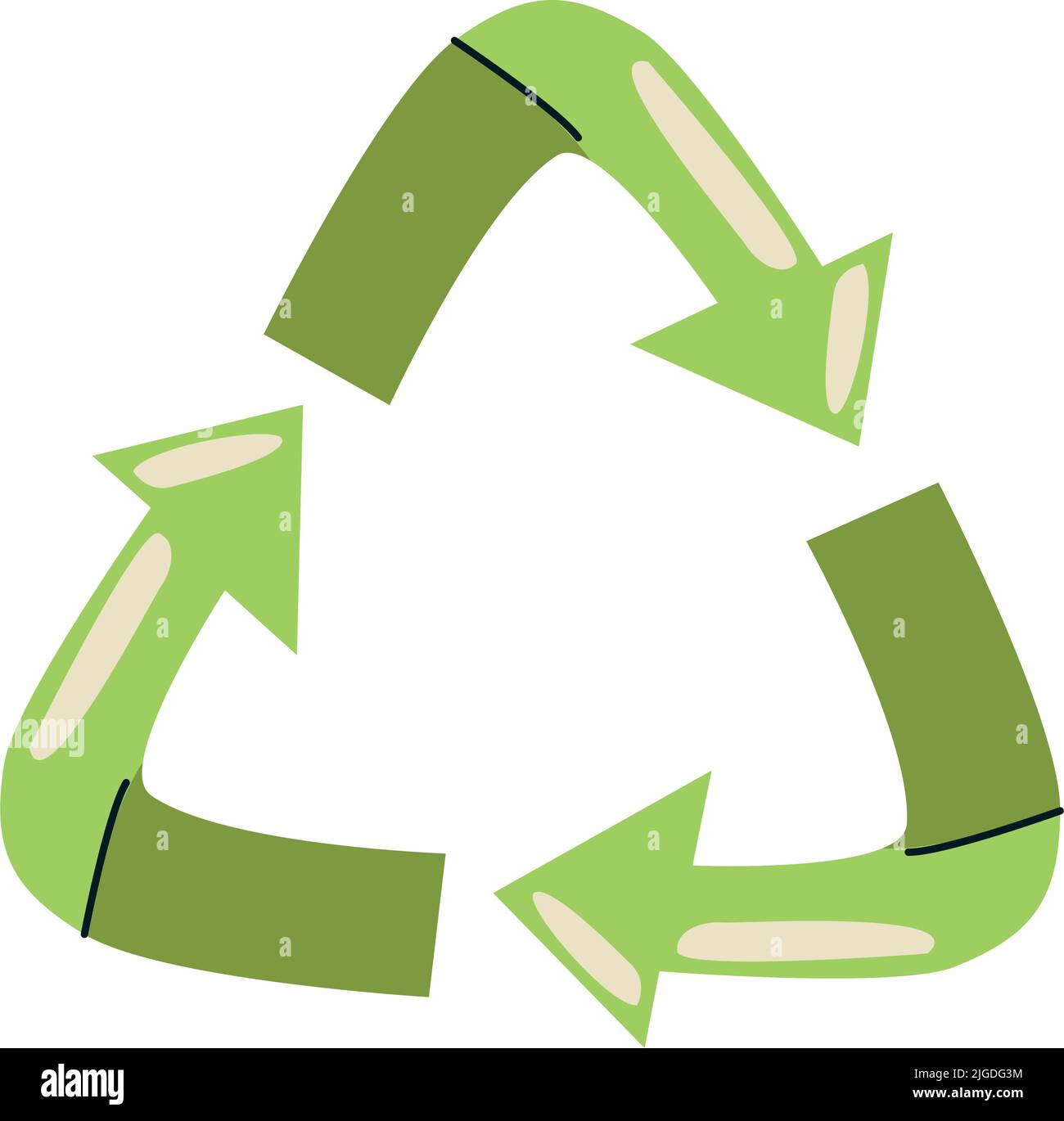 green recycle arrows Stock Vector Image & Art - Alamy