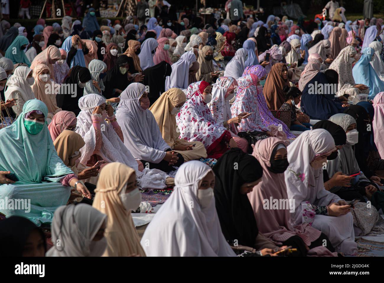 Bangkok, Thailand. 10th July, 2022. Muslims seen prepared before Eid al-Adha celebration at the ...