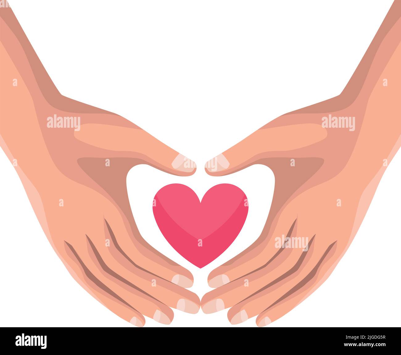 solidarity hands protecting heart icon Stock Vector Image & Art - Alamy
