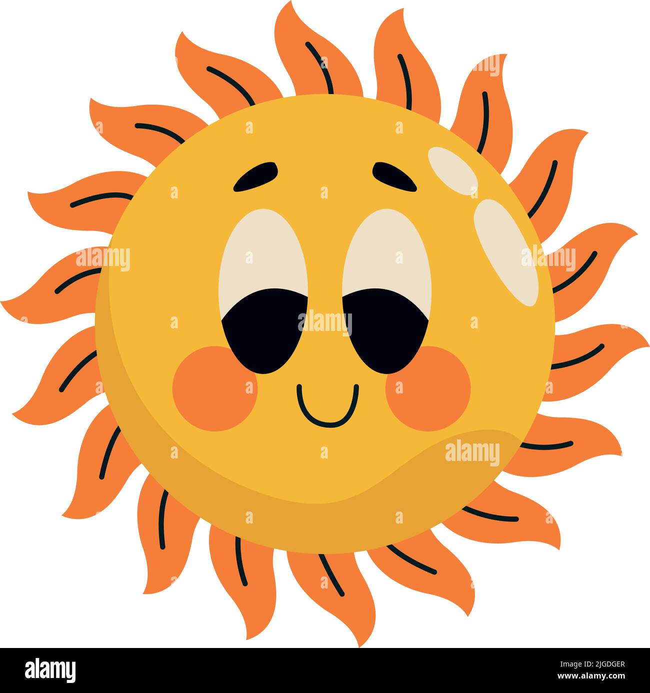 happy sun smiling Stock Vector Image & Art - Alamy