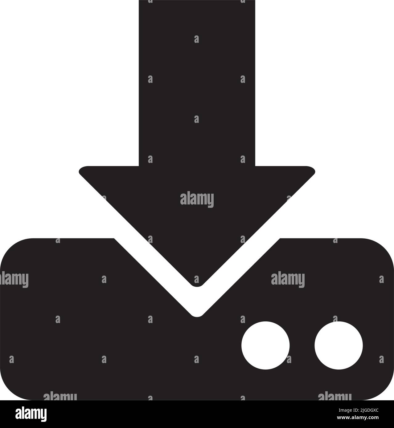download sign icon logo vector design Stock Vector Image & Art - Alamy
