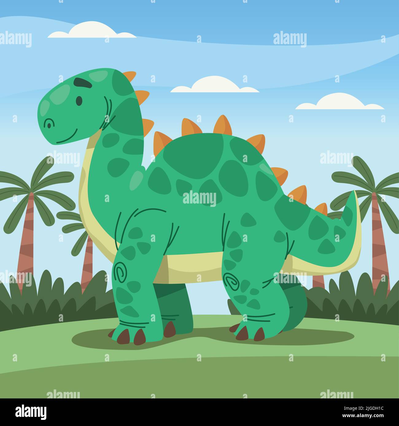 Jurassic scenery Stock Vector Images - Alamy