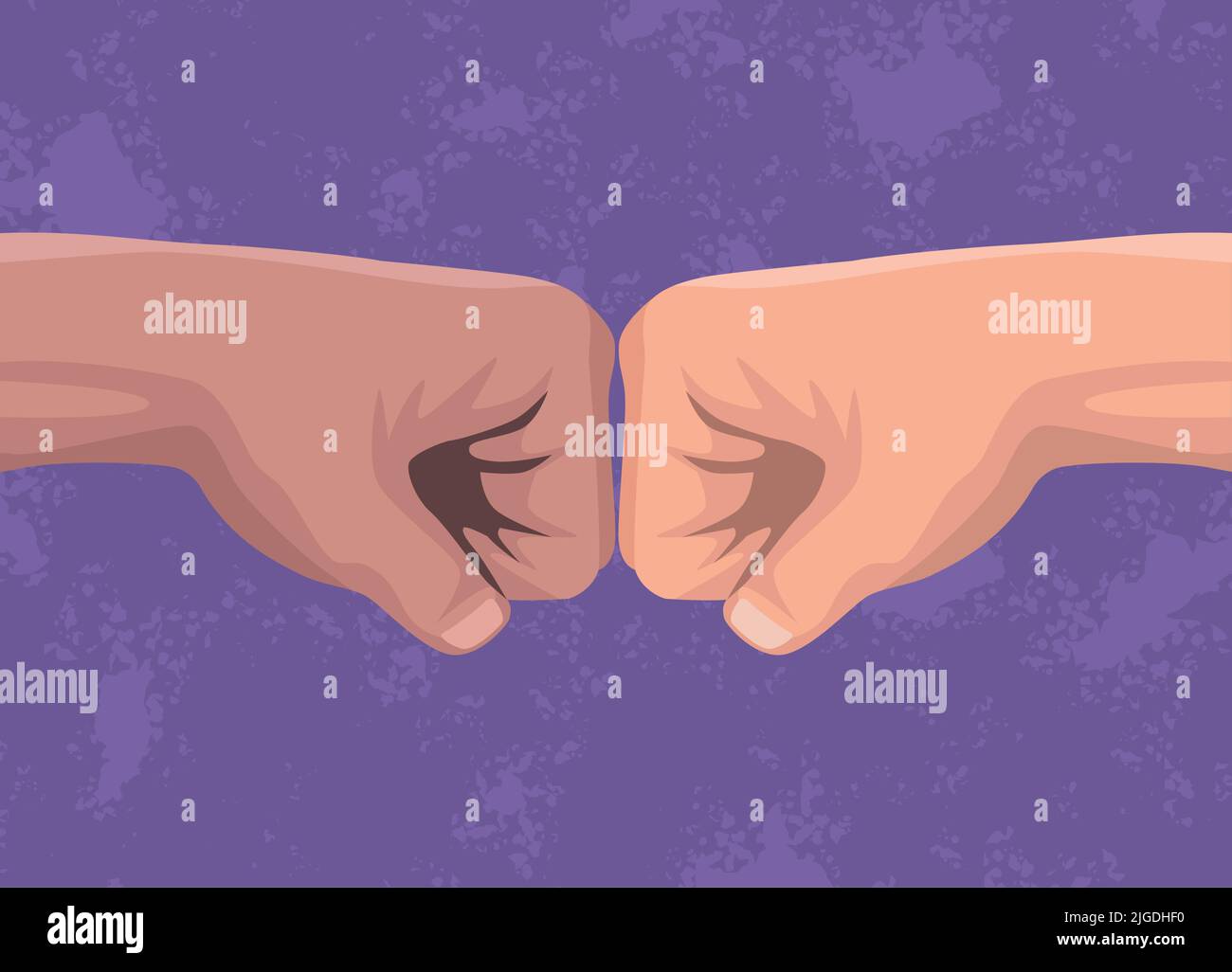 Bumping fists Stock Vector Images - Alamy
