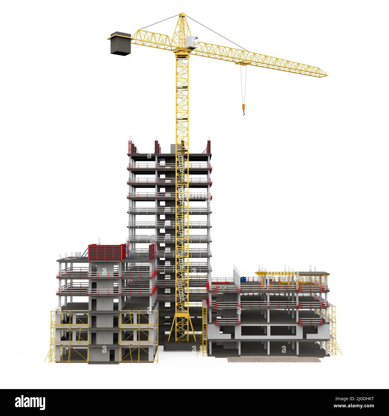 Crane building construction site architecture Cut Out Stock Images ...