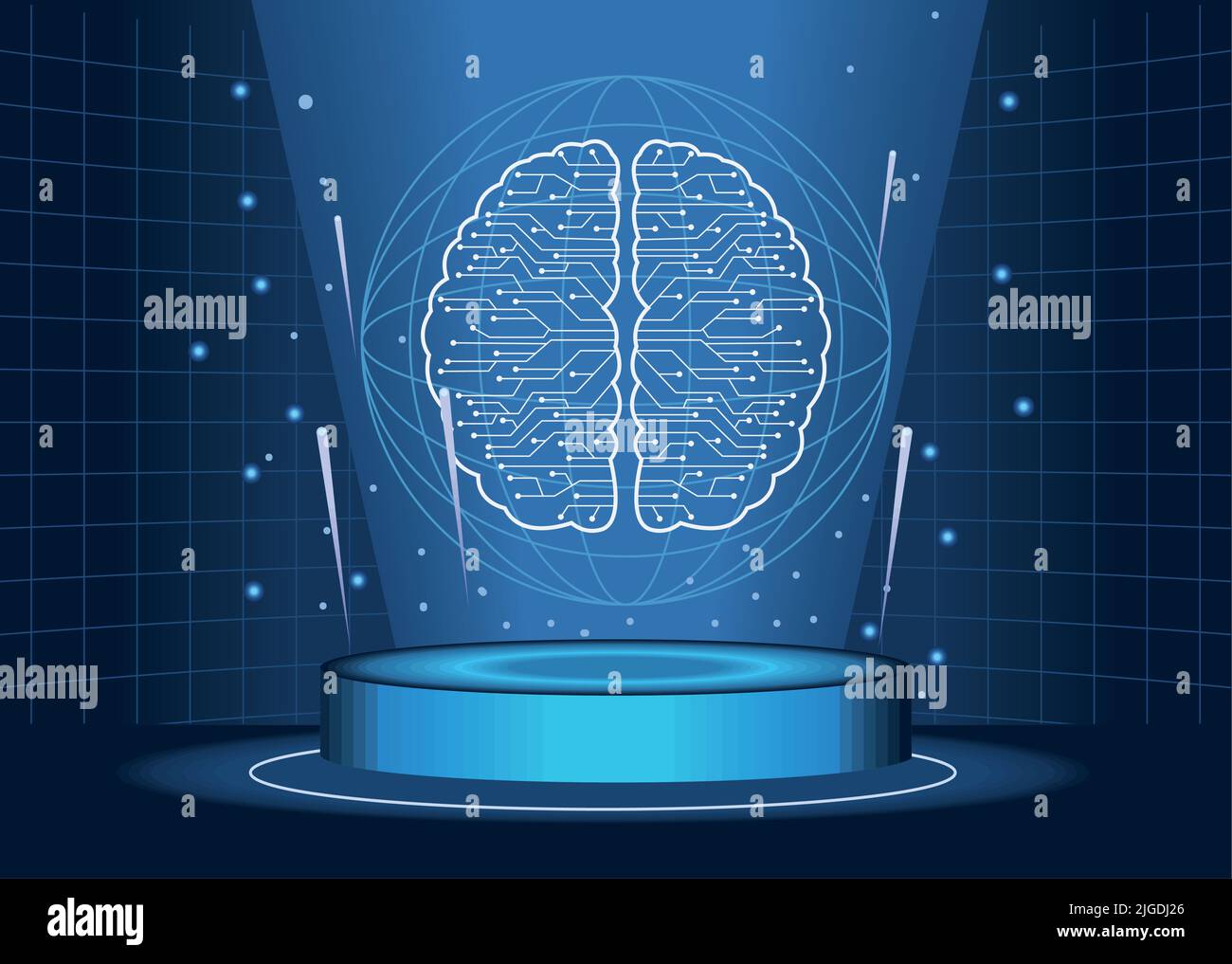 cyber security brain Stock Vector Image & Art - Alamy