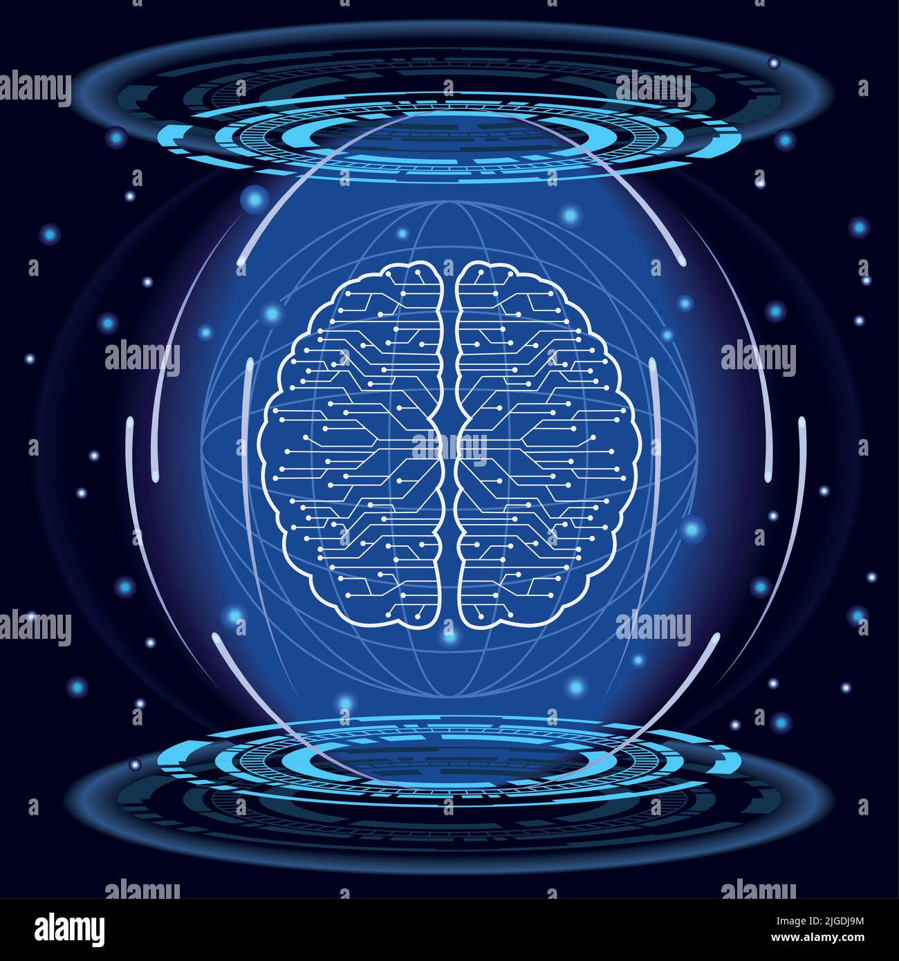 brain in cyber security Stock Vector Image & Art - Alamy