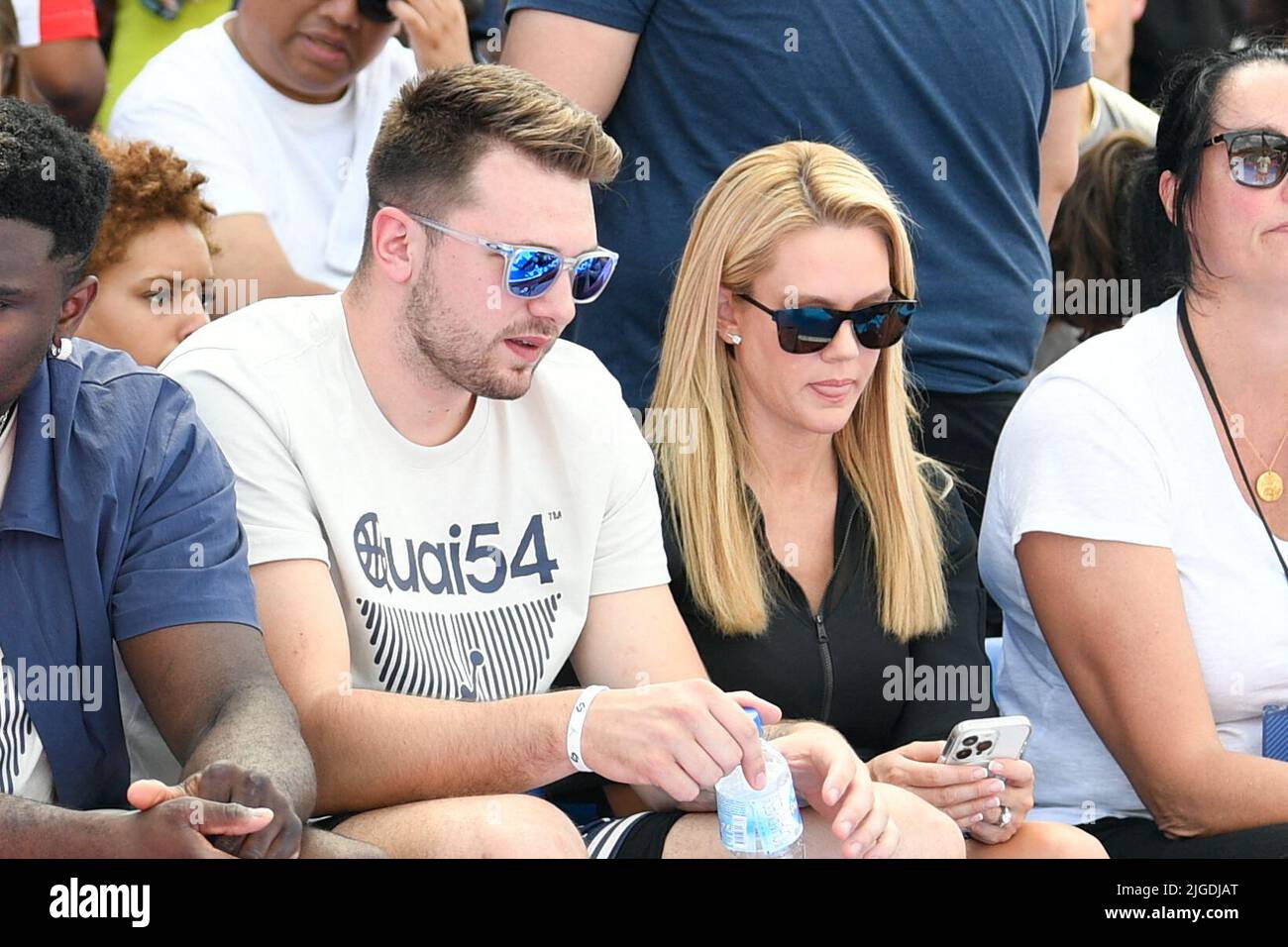 Slovenian basketball player of the Dallas Mavericks Luka Doncic with ...