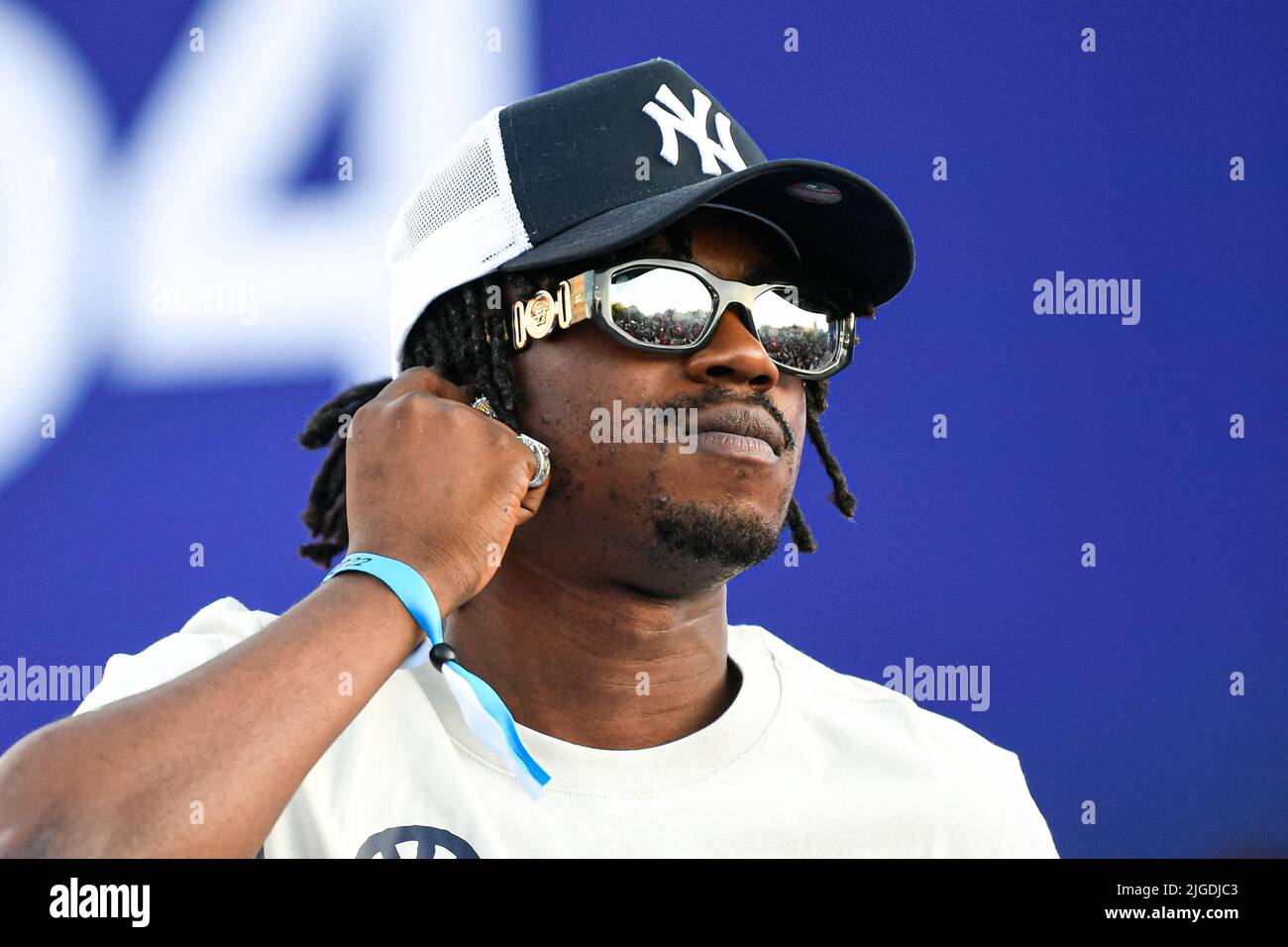 The rapper Chily during the Quai 54 basketball tournament (The World ...