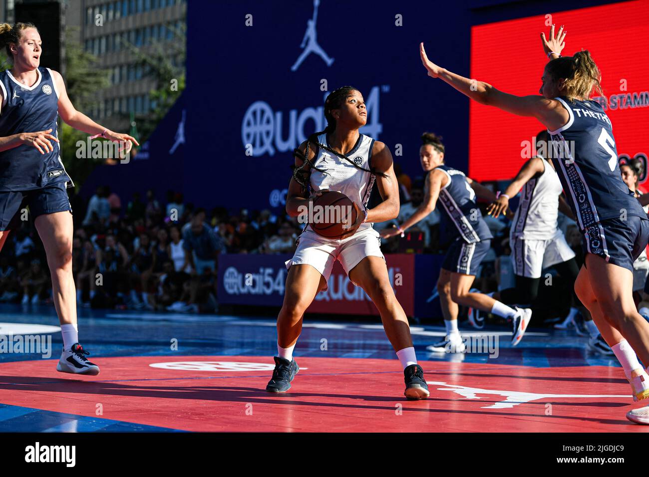 Competitors (women) during the Quai 54 basketball tournament (The World ...