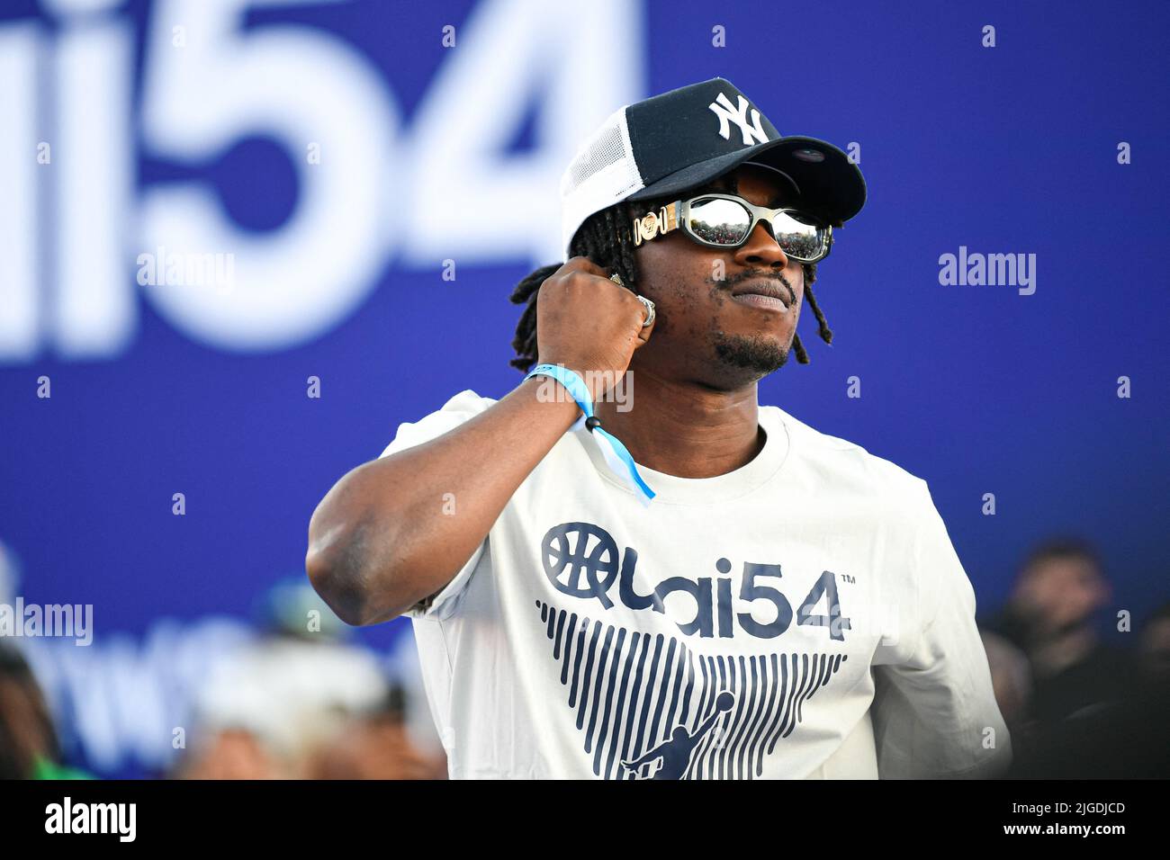 The rapper Chily during the Quai 54 basketball tournament (The World ...