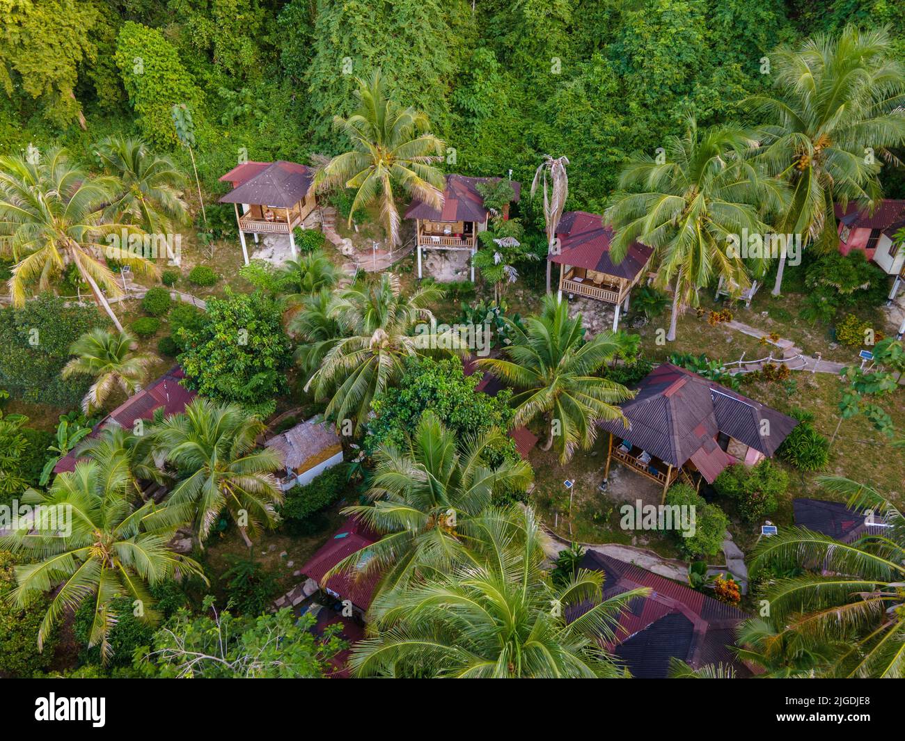 Railay beach Krabi Thailand, tropical beach of with backpacker bamboo ...