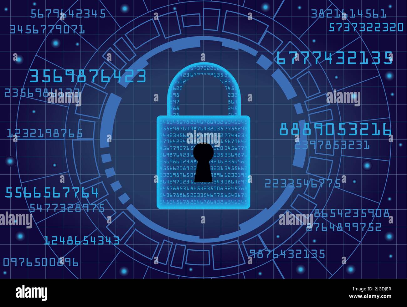 padlock in cyber security Stock Vector Image & Art - Alamy