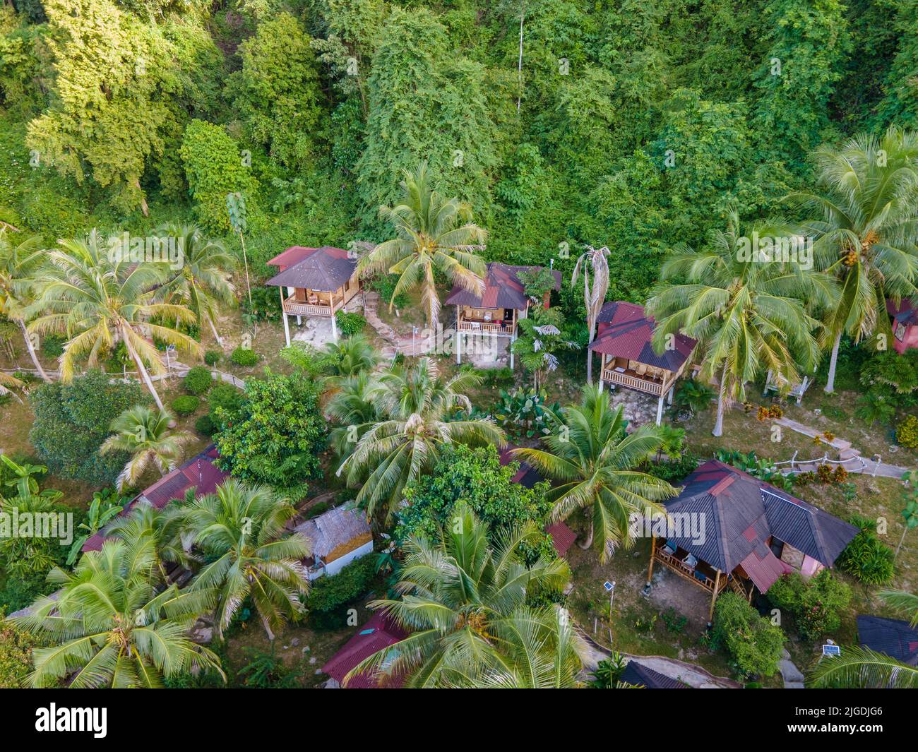 Railay beach Krabi Thailand, tropical beach of with backpacker bamboo ...