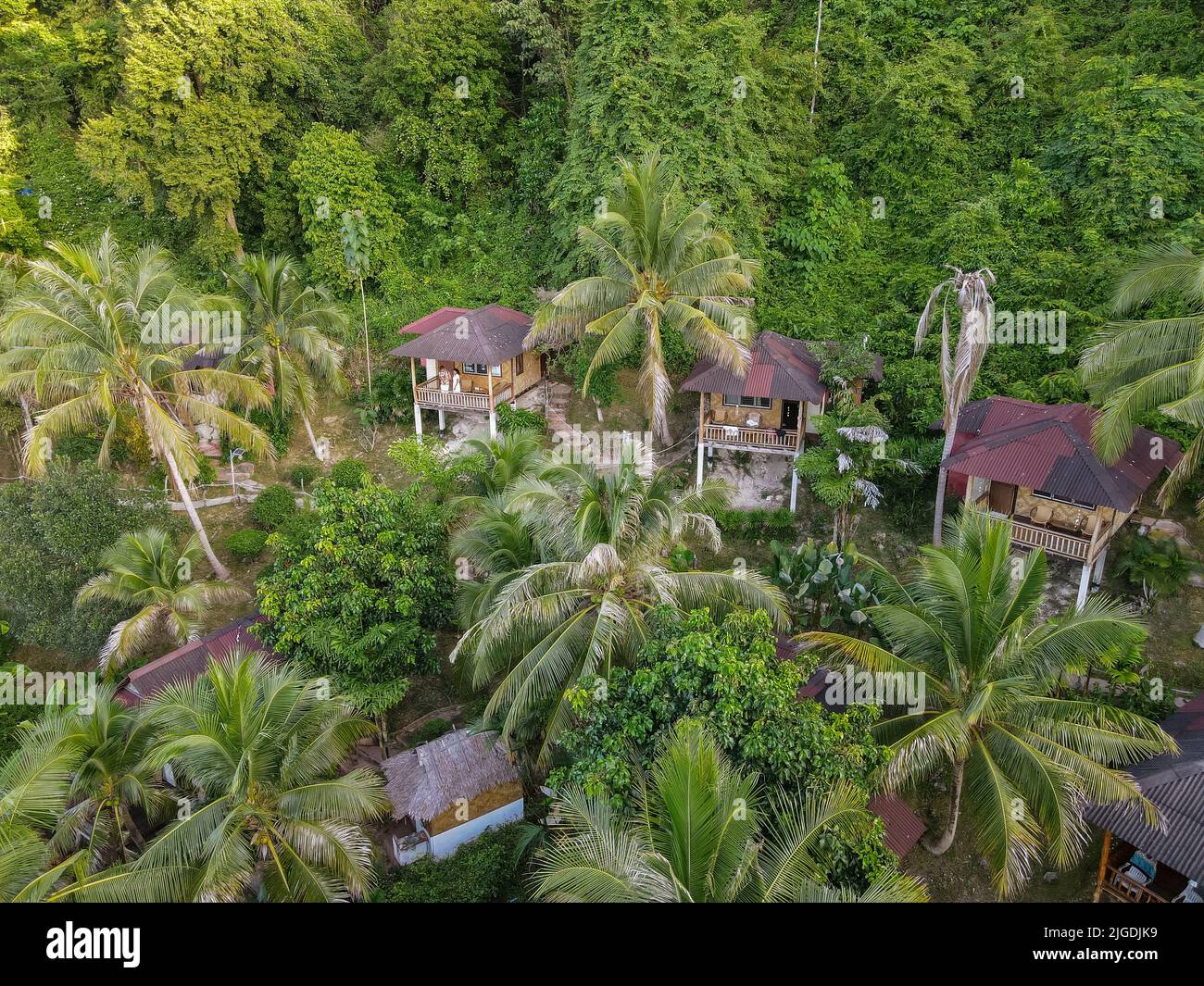 Railay beach Krabi Thailand, tropical beach of with backpacker bamboo ...