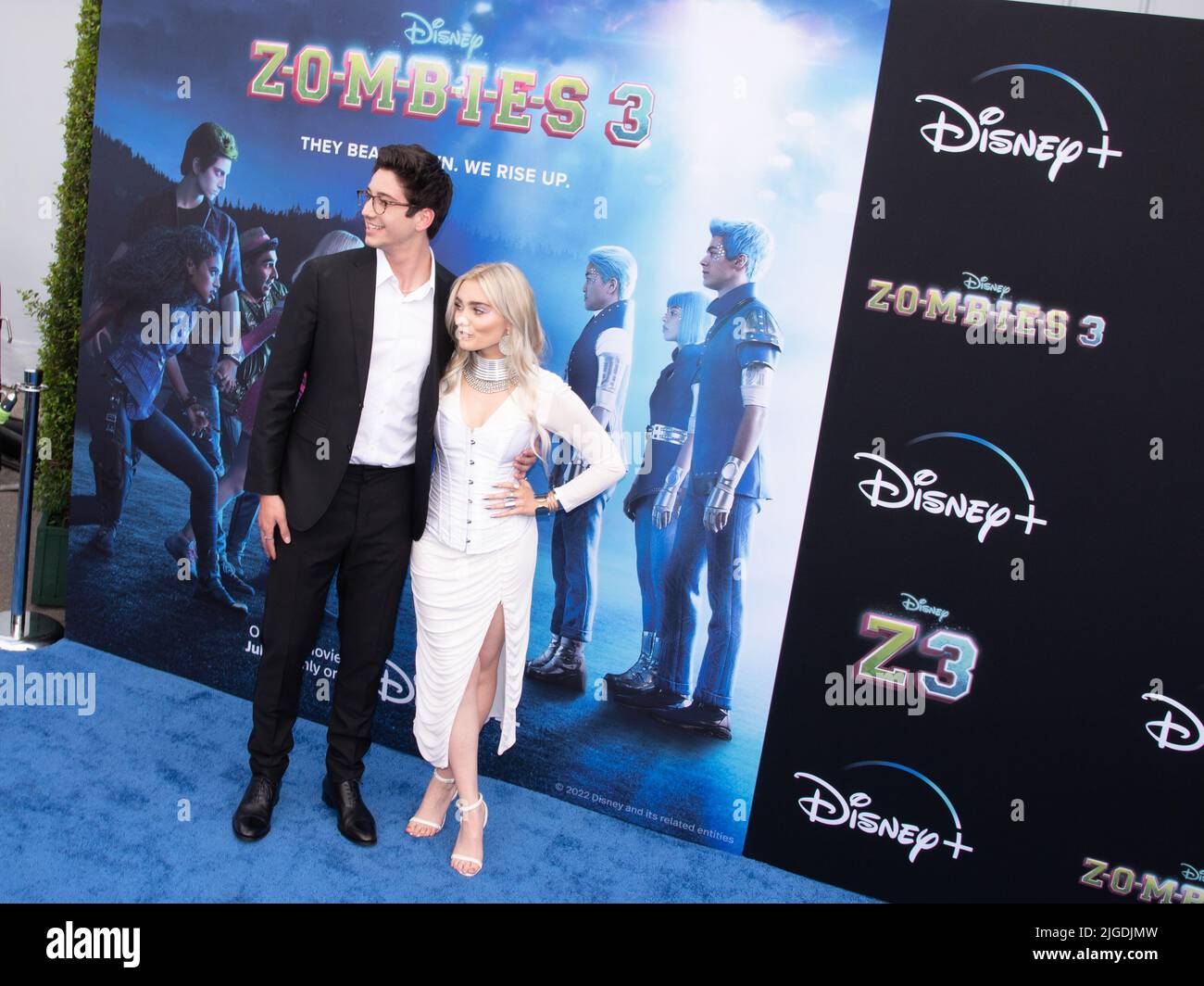 July 9, 2022, Santa Monica, California, USA: Milo Manheim and Meg ...