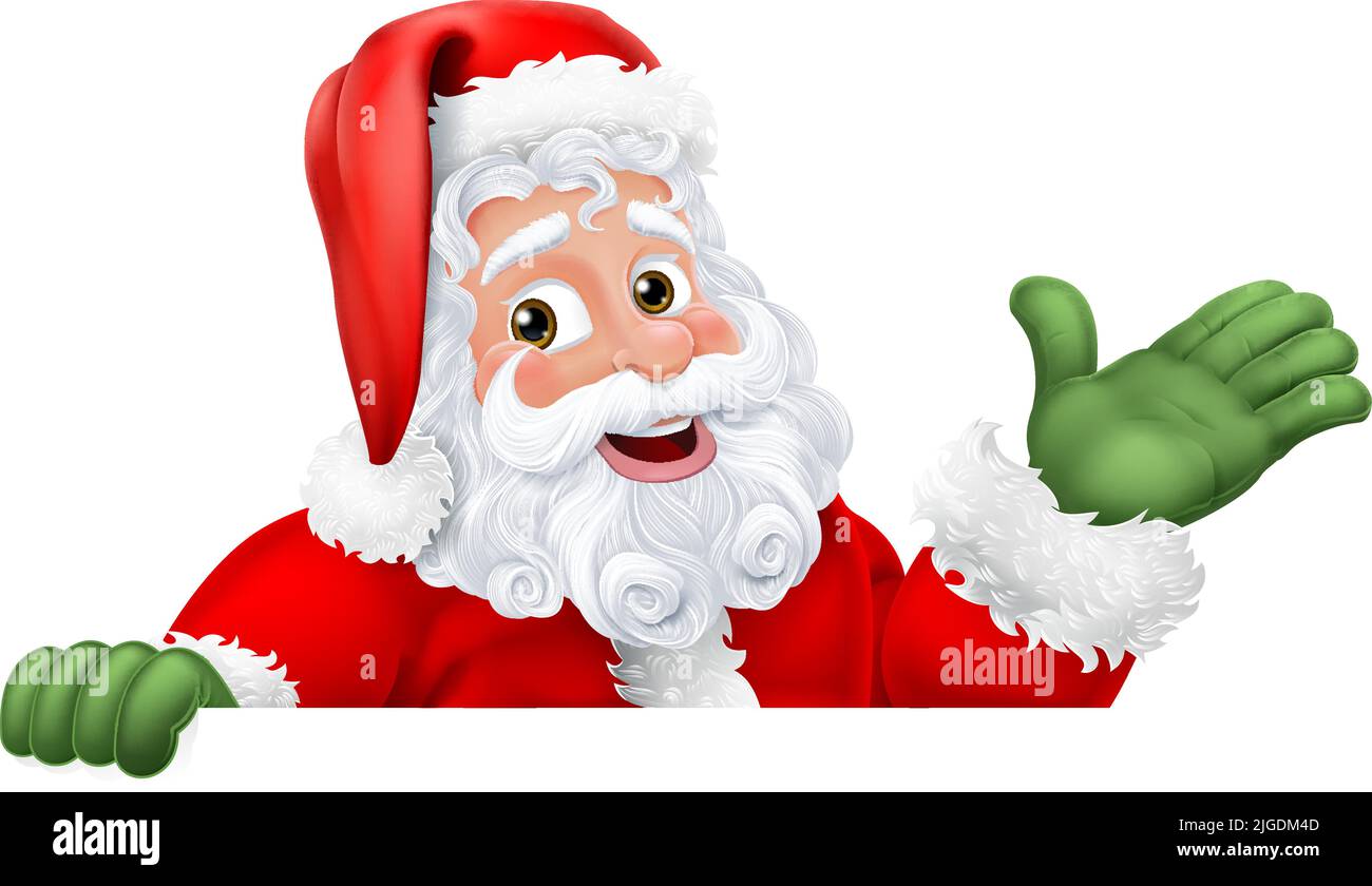Santa Claus Father Christmas Cartoon Character Stock Vector Image & Art ...